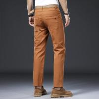 China Regular Daily Washed Mid Waist mens pants wholesale Solid Color Youth Trend Custom (P407) for sale