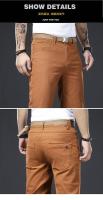 China Regular Daily Washed Mid Waist mens pants wholesale Solid Color Youth Trend Custom (P407) for sale