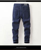 China Regular Daily Washed Mid Waist mens pants wholesale Solid Color Youth Trend Custom (P407) for sale