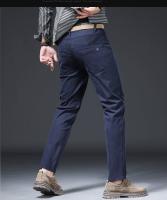 China Regular Daily Washed Mid Waist mens pants wholesale Solid Color Youth Trend Custom (P407) for sale