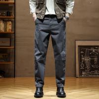 China #8311 Daily Washed Mid Waist jogger pants wholesale Grey Khaki Breathable Custom (HY601) for sale