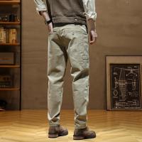 China #8311 Daily Washed Mid Waist jogger pants wholesale Grey Khaki Breathable Custom (HY601) for sale