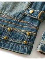 China Regular Daily Washed Long Sleeve mens denim jacket wholesale Lapel Collar Slash Pocket Custom (JK751) for sale
