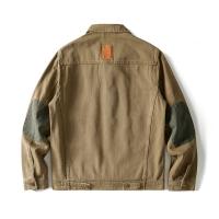China Loose Fit Daily Fabric Hem Color Block mens casual leather jackets Cotton 100% Long Sleeve Custom (JK750) for sale