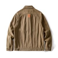 China Loose Fit Daily Fabric Hem Color Block french workwear jacket wholesale Cotton 100% Long Sleeve Custom (JK729) for sale
