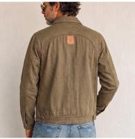 China Loose Fit Daily Fabric Hem Color Block french workwear jacket wholesale Cotton 100% Long Sleeve Custom (JK729) for sale