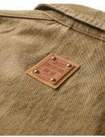 China Lapel Collar Khaki Daily Fabric Hem french workwear jacket wholesale Cotton 100% Long Sleeve Custom (CK773) for sale