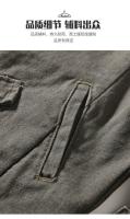 China Zipper Daily Army Green Fabric Hem french workwear jacket wholesale Cotton 100% Long Sleeve Custom (JK733) for sale