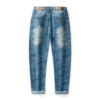 China Washed Mid Waist Regular Fit wholesale skinny jeans mens Urban Fashion Slight Stretch Custom (P473) for sale