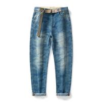 China Washed Mid Waist Regular Fit wholesale skinny jeans mens Urban Fashion Slight Stretch Custom (P473) for sale