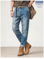 China Washed Mid Waist Regular Fit wholesale skinny jeans mens Urban Fashion Slight Stretch Custom (P473) for sale