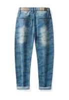 China Washed Mid Waist Regular Fit wholesale skinny jeans mens Urban Fashion Slight Stretch Custom (P473) for sale