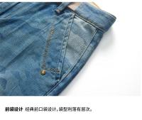 China Washed Mid Waist Regular Fit wholesale skinny jeans mens Urban Fashion Slight Stretch Custom (P473) for sale