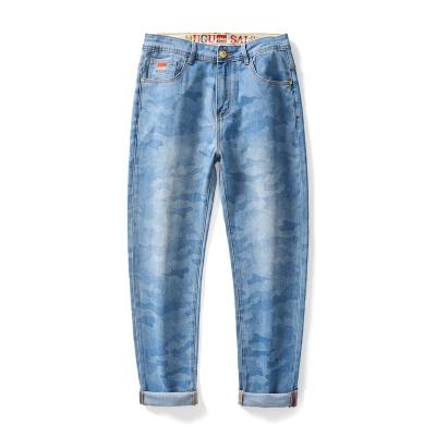 China Washed Washed Mid Waist Regular Fit wholesale skinny jeans mens Urban Fashion Slight Stretch Custom (P472) for sale