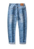 China Washed Washed Mid Waist Regular Fit wholesale skinny jeans mens Urban Fashion Slight Stretch Custom (P472) for sale