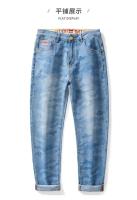 China Washed Washed Mid Waist Regular Fit wholesale skinny jeans mens Urban Fashion Slight Stretch Custom (P472) for sale