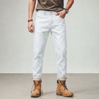 China Washed Mid Waist Cotton 35% wholesale skinny jeans mens Regular Fit Urban Fashion Custom (P470) for sale