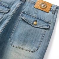 China Mid Waist Regular Fit Urban Fashion wholesale skinny jeans mens Slight Stretch Vintage Washed Custom (P468) for sale