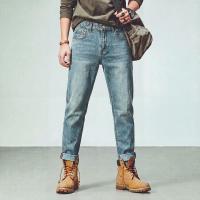 China Vintage Washed Washed Mid Waist Regular Fit Urban Fashion wholesale skinny jeans mens Slight Stretch Vintage Washed Custom (P465) for sale