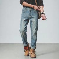 China Vintage Washed Washed Mid Waist Regular Fit Urban Fashion wholesale skinny jeans mens Slight Stretch Vintage Washed Custom (P465) for sale