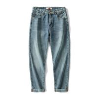 China Vintage Washed Washed Mid Waist Regular Fit Urban Fashion wholesale skinny jeans mens Slight Stretch Vintage Washed Custom (P465) for sale