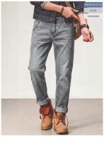 China Mid Waist Mid Waist Regular Fit Urban Fashion wholesale skinny jeans mens Slight Stretch Vintage Washed Custom (P464) for sale