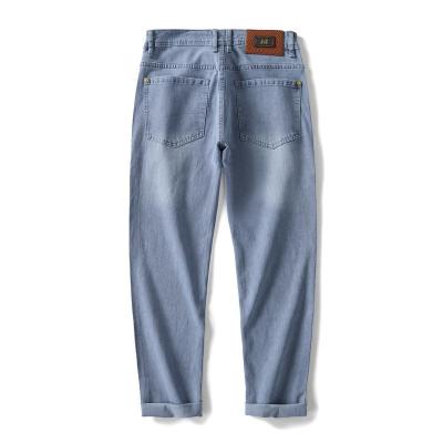 China Regular Mid Waist Regular Fit Urban Fashion wholesale skinny jeans mens Slight Stretch Vintage Washed Custom (P459) for sale