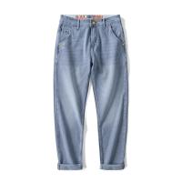 China Regular Mid Waist Regular Fit Urban Fashion wholesale skinny jeans mens Slight Stretch Vintage Washed Custom (P459) for sale