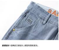 China Regular Mid Waist Regular Fit Urban Fashion wholesale skinny jeans mens Slight Stretch Vintage Washed Custom (P459) for sale