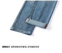 China Mid Waist Washed Mid Waist Regular Fit wholesale skinny jeans mens Urban Fashion Slight Stretch Custom (P453) for sale