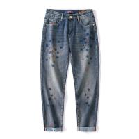 China Vintage Washed Washed Mid Waist Mid Waist Regular Fit Urban Fashion wholesale skinny jeans mens Slight Stretch Vintage Washed Custom (P452) for sale