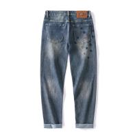 China Vintage Washed Washed Mid Waist Mid Waist Regular Fit Urban Fashion wholesale skinny jeans mens Slight Stretch Vintage Washed Custom (P452) for sale