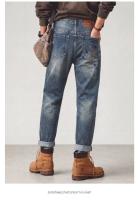 China Vintage Washed Washed Mid Waist Mid Waist Regular Fit Urban Fashion wholesale skinny jeans mens Slight Stretch Vintage Washed Custom (P452) for sale