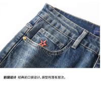 China Vintage Washed Washed Mid Waist Mid Waist Regular Fit Urban Fashion wholesale skinny jeans mens Slight Stretch Vintage Washed Custom (P452) for sale