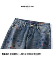 China Vintage Washed Washed Mid Waist Mid Waist Regular Fit Urban Fashion wholesale skinny jeans mens Slight Stretch Vintage Washed Custom (P452) for sale