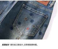 China Vintage Washed Washed Mid Waist Mid Waist Regular Fit Urban Fashion wholesale skinny jeans mens Slight Stretch Vintage Washed Custom (P452) for sale