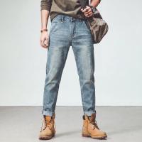 China Washed Mid Waist Youth Trend wholesale skinny jeans mens Autumn 2026 Regular Fit Custom (P435) for sale