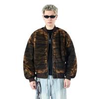 China Army Green Round Neck Ribbed Hem varsity jacket wholesale distributor Cotton 100% Long Sleeve Custom (YY-632) for sale