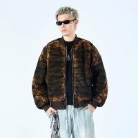 China Army Green Round Neck Ribbed Hem varsity jacket wholesale distributor Cotton 100% Long Sleeve Custom (YY-632) for sale