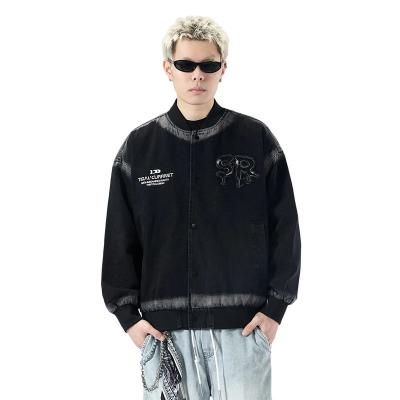 China Black Ribbed Hem Long Sleeve varsity jacket wholesale distributor Casual Style Office/Commute Custom (YY-25930) for sale