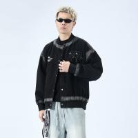 China Black Ribbed Hem Long Sleeve varsity jacket wholesale distributor Casual Style Office/Commute Custom (YY-25930) for sale