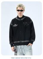 China Black Ribbed Hem Long Sleeve varsity jacket wholesale distributor Casual Style Office/Commute Custom (YY-25930) for sale