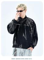 China Ribbed Hem Black Ribbed Hem Long Sleeve varsity jacket wholesale distributor Casual Style Office/Commute Custom (YY-25929) for sale