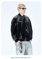 China Ribbed Hem Black Ribbed Hem Long Sleeve varsity jacket wholesale distributor Casual Style Office/Commute Custom (YY-25929) for sale