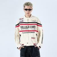 China Red Black Round Neck Fabric Hem varsity jacket wholesale distributor Minimalist Cotton 100% Custom (YY-25821) for sale