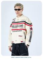 China Red Black Round Neck Fabric Hem varsity jacket wholesale distributor Minimalist Cotton 100% Custom (YY-25821) for sale