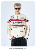 China Red Black Round Neck Fabric Hem varsity jacket wholesale distributor Minimalist Cotton 100% Custom (YY-25821) for sale