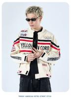 China Red Black Round Neck Fabric Hem varsity jacket wholesale distributor Minimalist Cotton 100% Custom (YY-25821) for sale