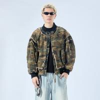 China Ribbed Hem Long Sleeve Casual Style varsity jacket wholesale distributor Office/Commute Polyester Fiber Custom (YY-24558-1) for sale