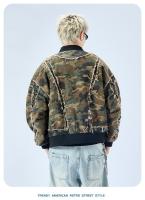 China Ribbed Hem Long Sleeve Casual Style varsity jacket wholesale distributor Office/Commute Polyester Fiber Custom (YY-24558-1) for sale